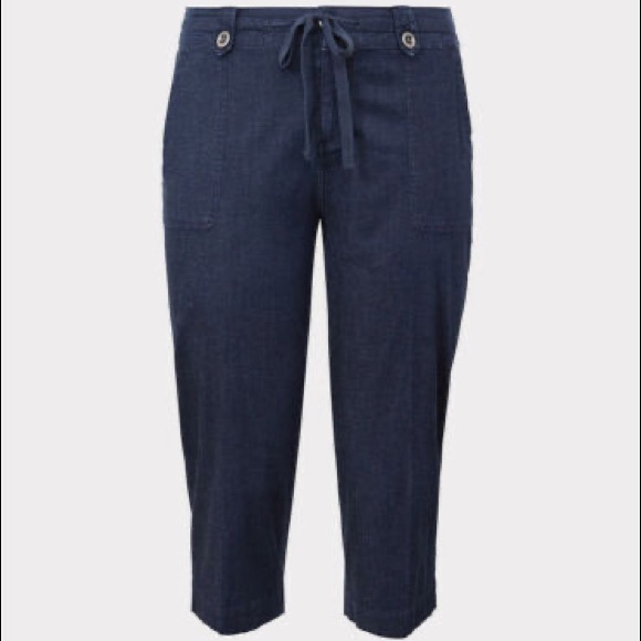 torrid | Jeans | Nwt Chambray Wide Leg Crops Size 8 Torrid | Poshmark